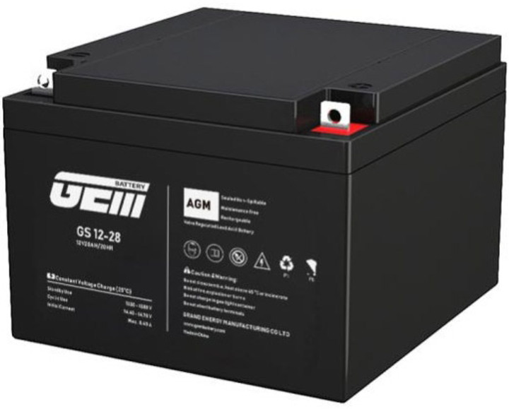 Акумулятор GEM Battery 12V 28A AGM (GS 12-28) - STOREinUA