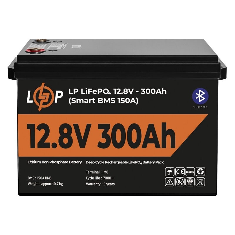 Акумулятор LogicPower LiFePO4 12,8V 300 Ah (30383) з BT пластик ᐈ Купити за вигідною ціною 36682 ...