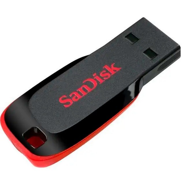 Накопичувач Flash SanDisk USB 2.0 Cruzer Blade 16Gb Black/Red SDCZ50 ...