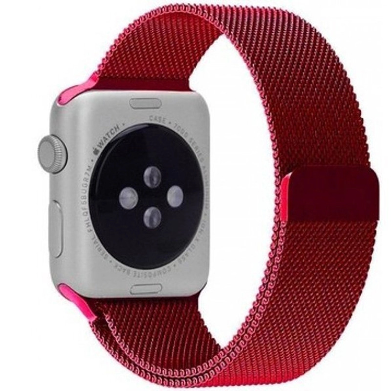 Ремінець watch Milanese Loop Metal 38mm red - STOREinUA
