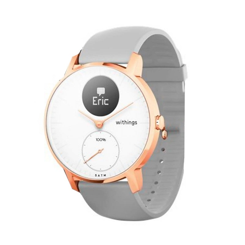 Смарт-годинник Withings Steel HR Watch 36mm White/Rose Gold with Grey ...